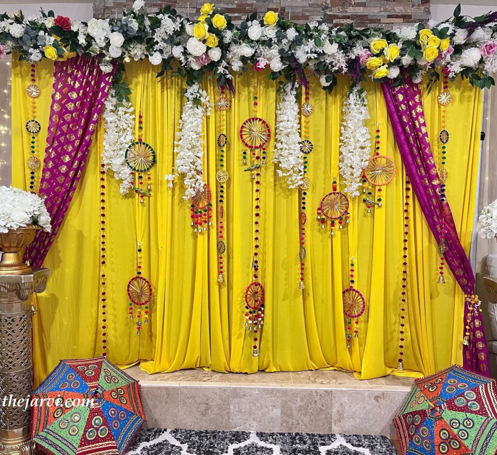 Simple Indoor Haldi Decoration in Gorakhpur