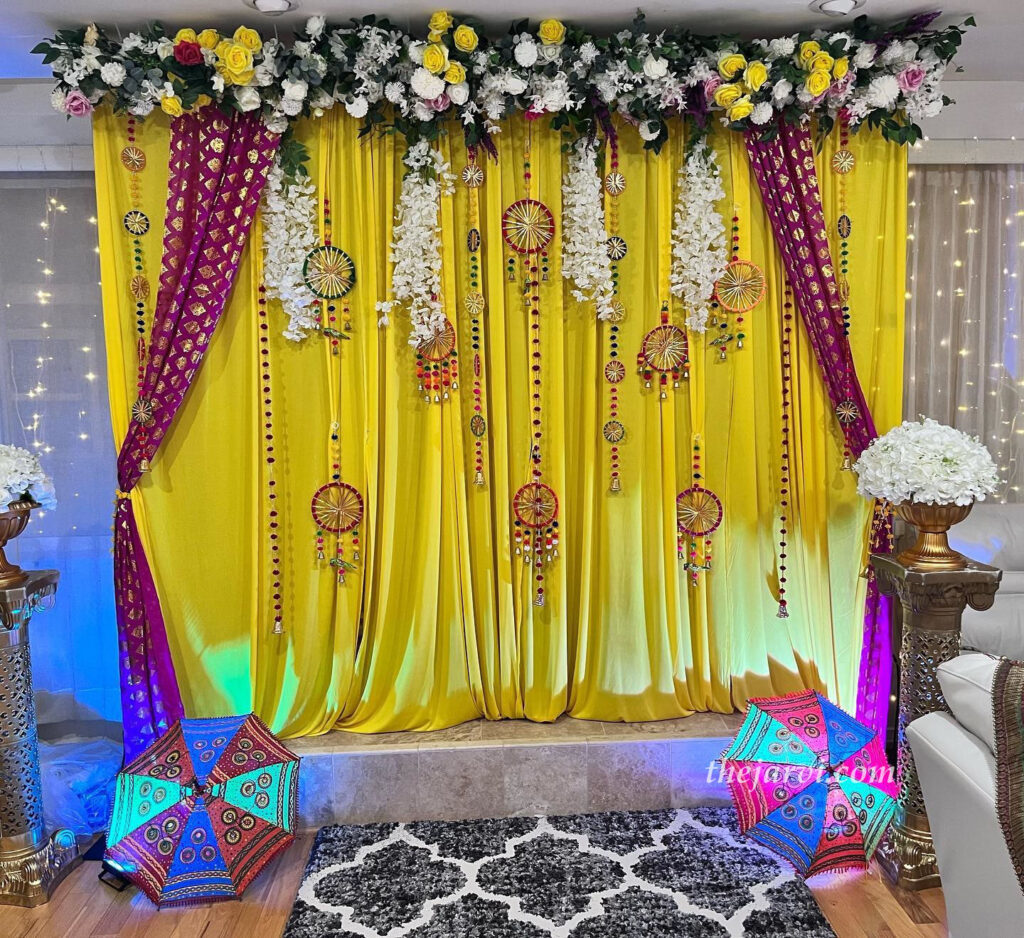 Simple Indoor Haldi Decoration in Gorakhpur